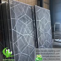 China CNC Punch Aluminum Perforated Panel with PVDF Paint and Custom RAL Colors for Facade Cladding for sale