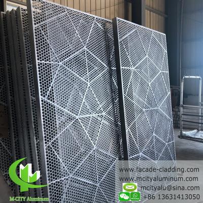 China CNC Punch Aluminum Perforated Panel with PVDF Paint and Custom RAL Colors for Facade Cladding for sale