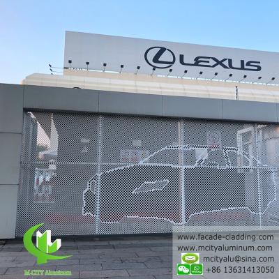 China Powder Coated Perforated Aluminum Sheet with Custom RAL Colors for Laser Cutting Facade Panels for sale