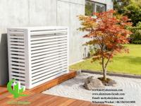 China 3mm Aluminum Air Conditioner Cover with Powder Coated Surface and Customizable Dimensions for Heat Pump and Pool Protection for sale