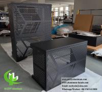 China Powder Coated Aluminum AC Cover with CNC Cut Pattern and 1000x2000mm Size for Heat Pump Protection for sale