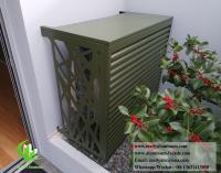 China Powder Coated Perforated Aluminum Air Conditioner Cover 1600x4000mm for Heat Pump Protection for sale