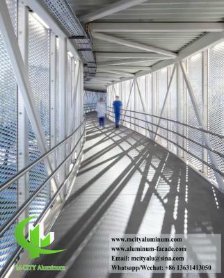 China 2mm Thickness Powder Coated Expanded Aluminum Mesh for Exterior Cladding and Decoration for sale