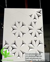 China Customizable Patterns Perforated Aluminum Facade Panel with 3003 Aluminum Alloy and Powder Coated Finish for sale