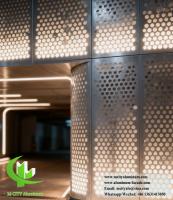 China 3003 Aluminum Alloy Perforated Facade Panel with PVDF Coating and Customizable Perforation Patterns for sale