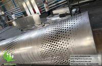 China 2mm PVDF Coated Aluminum Column Cladding with Perforation Pattern in Custom RAL Colors for sale
