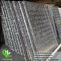 China 3mm Thickness Perforated Aluminum Facade Panel with Customizable Perforation Patterns and PVDF Coating for sale