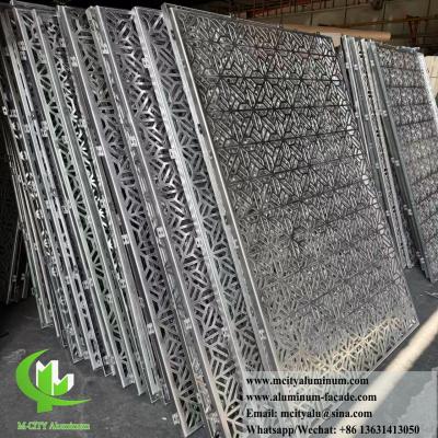 China 3mm Thickness Perforated Aluminum Facade Panel with Customizable Perforation Patterns and PVDF Coating for sale