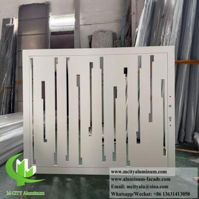 China 3mm Thick Powder Coated Aluminum Fence Panel with Custom Patterns for Exterior Decoration for sale