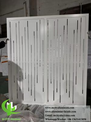 China Powder Coated Aluminum Lattice Fence Panel with Custom Size and Laser Cut Design for Exterior Use for sale