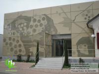 China Custom Perforated Aluminum Facade Panel in 3003 Alloy with Powder Coated Finish and Customized Sizes for sale
