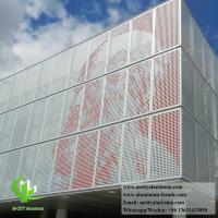 China 3003 Aluminum Alloy PVDF Coated Perforated Aluminum Facade Panel with Customized Size for Wall Cladding for sale