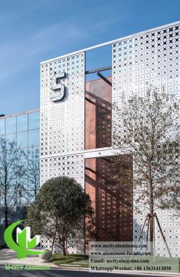 China 3003 Aluminum Alloy Perforated Aluminum Facade Panel with Customized Size and Powder Coated Finish for sale