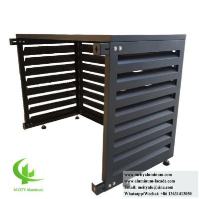 China Powder Coated 3mm Thickness Perforated Aluminium Air Conditioner Cover for Outdoor AC Units for sale