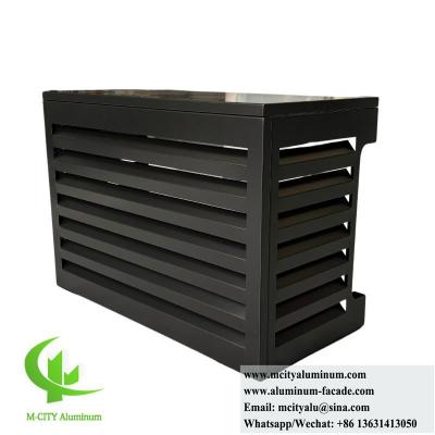 China PVDF Paint Aluminum AC Cover with 3mm Thickness and Perforated Design for Mini Split Outdoor Units for sale