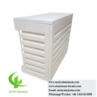 China Powder Coated Aluminium Air Conditioner Cover with Custom Sizes and Perforated Panels for Optimal Ventilation for sale