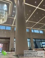 China Customized Size Powder Coated Perforated Aluminum Column Cladding for Modern Facades for sale