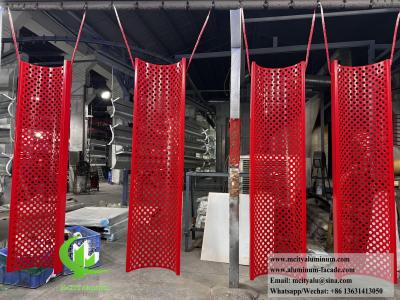 China Customized Size Powder Coated Perforated Aluminum Panels in 3003 Aluminum Alloy for Exterior and Ceiling Design for sale