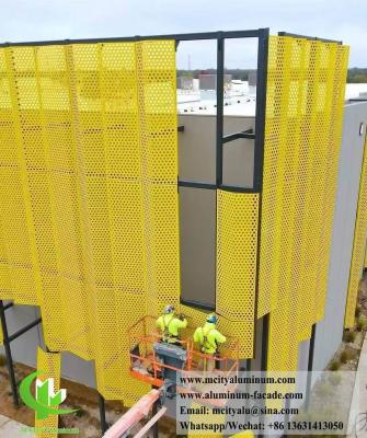 China Custom CNC Perforated Aluminum Cladding Panels with 3003 H14/H24 Alloy and PVDF Coating for Facades for sale