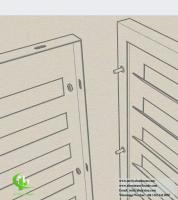 China Customized Size Aluminum AC Unit Cover with 45° Angled Louvres and Powder Coated Finish for sale