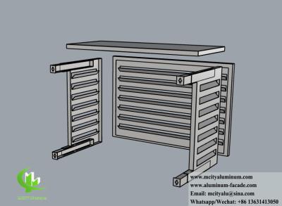 China Marine-Grade Aluminum AC Cover with Modular Easy-Fit System and Optimal Air Intake for Heat Pump Enclosures for sale