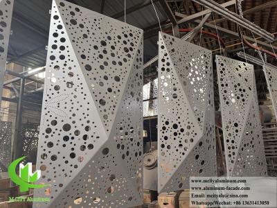 China 3D Perforated Aluminum Facade Panels | Parametric Architectural Cladding for sale