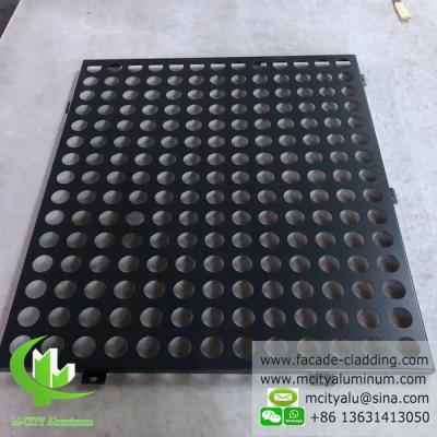 China Powder Coated Perforated Aluminum Facade Panel with Customizable Patterns and 3mm Thickness for Wall Cladding for sale