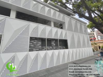 China Custom 3-Dimensional Perforated Solid Aluminum Facade Cladding Panel for sale