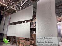 China Custom Gradient Perforated Aluminum Facade Cladding & Screen Panels for sale