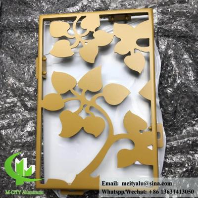 China Powder Coated Solid Aluminum Panel for Facade Cladding in RAL Color Gold with 3mm Thickness for sale