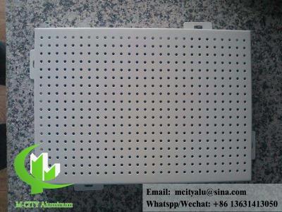 China Powder Coated Aluminum Perforated Panel 1000x2000mm for Customizable Facade Cladding for sale
