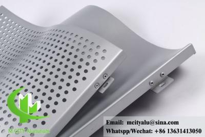 China Powder Coated Perforated Aluminum Wall Cladding with Laser Cut Design and Customizable RAL Colors for Facade and Ceiling for sale