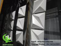China Customized Design 3D Aluminum Panel for Facade Cladding with Powder Coated and Perforated Options for sale