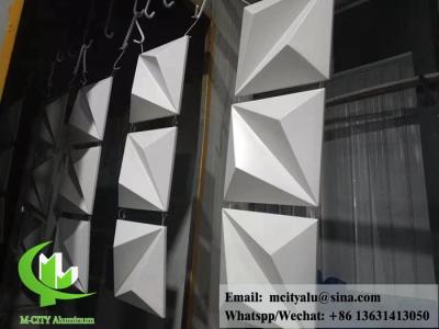 China Customized Design 3D Aluminum Panel for Facade Cladding with Powder Coated and Perforated Options for sale