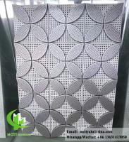 China Powder Coated Solid Aluminum Panel with Customizable RAL Colors and Perforated Design for Architectural Facade for sale