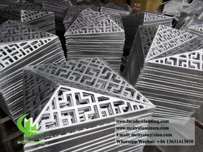 China Powder Coated 3D Aluminum Facade Panel with Customizable RAL Colors and 1000x2000mm Standard Size for sale