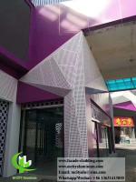 China 3mm Thick Powder Coated Aluminum Cladding Panel with Custom RAL Colors for Perforated Metal Facade for sale