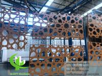 China Powder Coated Laser Cut Aluminum Panel with Customizable Size for Mosque Mashrabiya Facade Cladding for sale