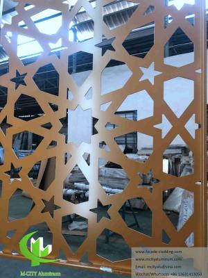 China Customizable Designs Laser Cut Metal Screen with Powder Coated Surface and 3mm Thickness for Facade and Fence Decoration for sale