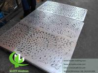 China Perforated Powder Coated Aluminum Wall Panel with CNC Carved Design for Building Facade for sale