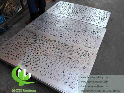 China Perforated Powder Coated Aluminum Wall Panel with CNC Carved Design for Building Facade for sale