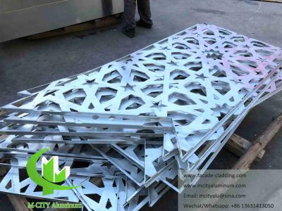 China Powder Coated Laser Cut Aluminum Panel with Customizable RAL Colors for 1200x2000mm Building Facades for sale