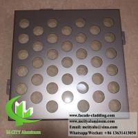 China Powder Coated 3mm Thickness Perforated Aluminum Facade Panel with Customizable Patterns for Architectural Cladding for sale