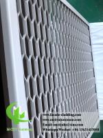 China Powder Coated Aluminum Expanded Mesh Architectural Screen Panel with Customizable Size and RAL Color Options for Exterior Facade for sale