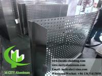 China 1200x2400mm Powder Coated CNC Laser Cut Perforated Aluminum Facade Panel for Wall Cladding for sale