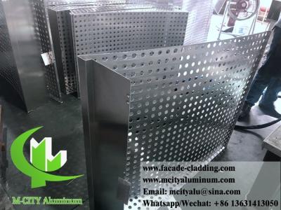 China 1200x2400mm Powder Coated CNC Laser Cut Perforated Aluminum Facade Panel for Wall Cladding for sale