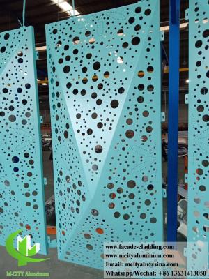 China 3mm Powder Coated Perforated Aluminum Facade Cladding with Customizable Designs for Architectural Projects for sale