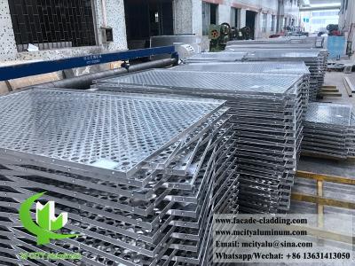 China Powder Coated Laser Cut Aluminum Panel with Custom RAL Colors in 1000x2400mm Size for Architectural Facade for sale