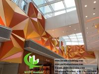 China Customized 3D Aluminum Panel for Hotel Facade with Powder Coated and Perforated Design for sale