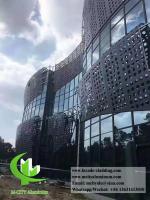 China Powder Coated Aluminum Perforated Panel with Customizable RAL Colors and Laser Cut Perforations for Facade Cladding for sale